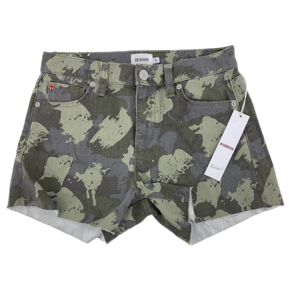 Hudson Jeans | Shorts | Hudson Green Camo Gracie Midrise Cut Off Denim ...